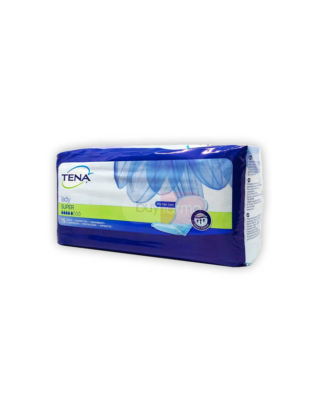 Tena Lady Super - 15 Assorbenti Odour Control